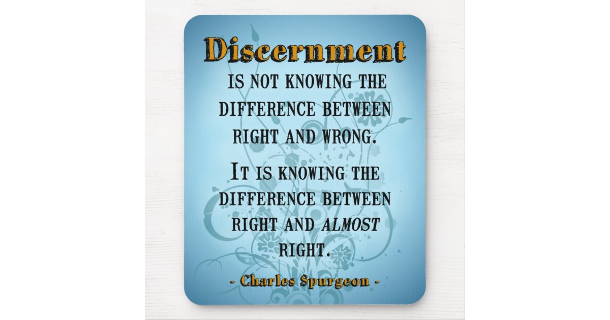Discernment Mouse Pad | Zazzle