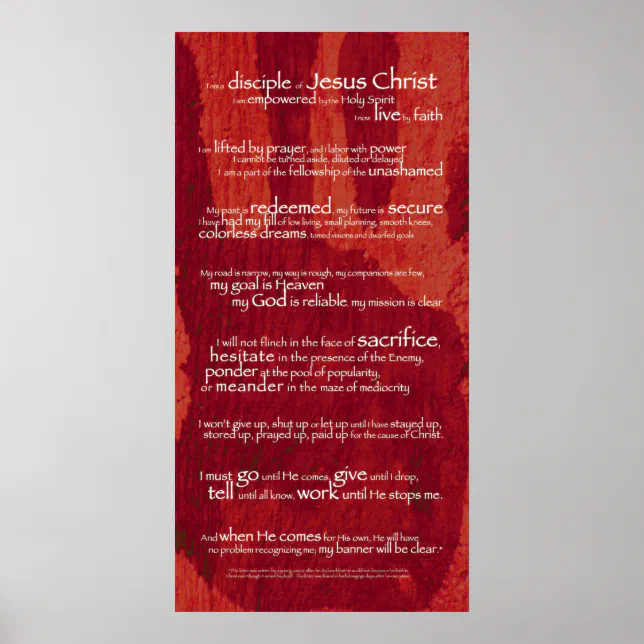 Disciple Poster | Zazzle