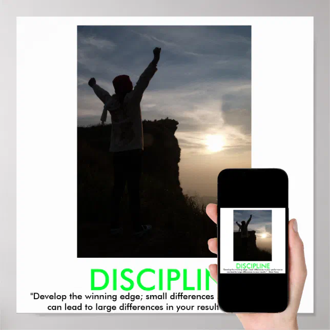 DISCIPLINE motivational poster | Zazzle