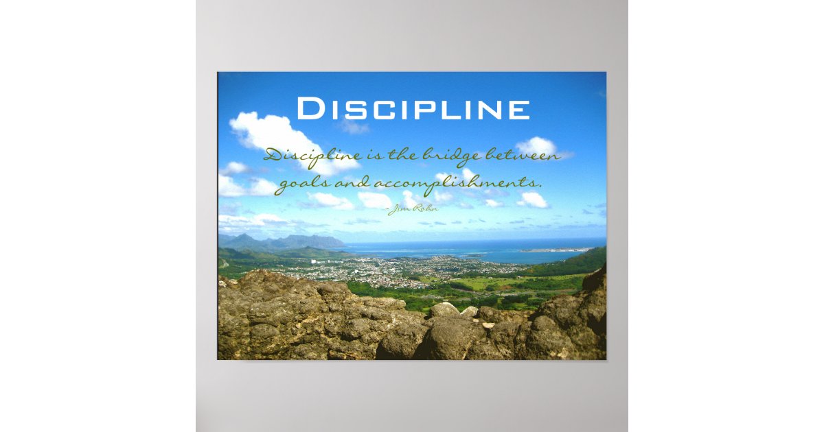 Discipline Poster | Zazzle