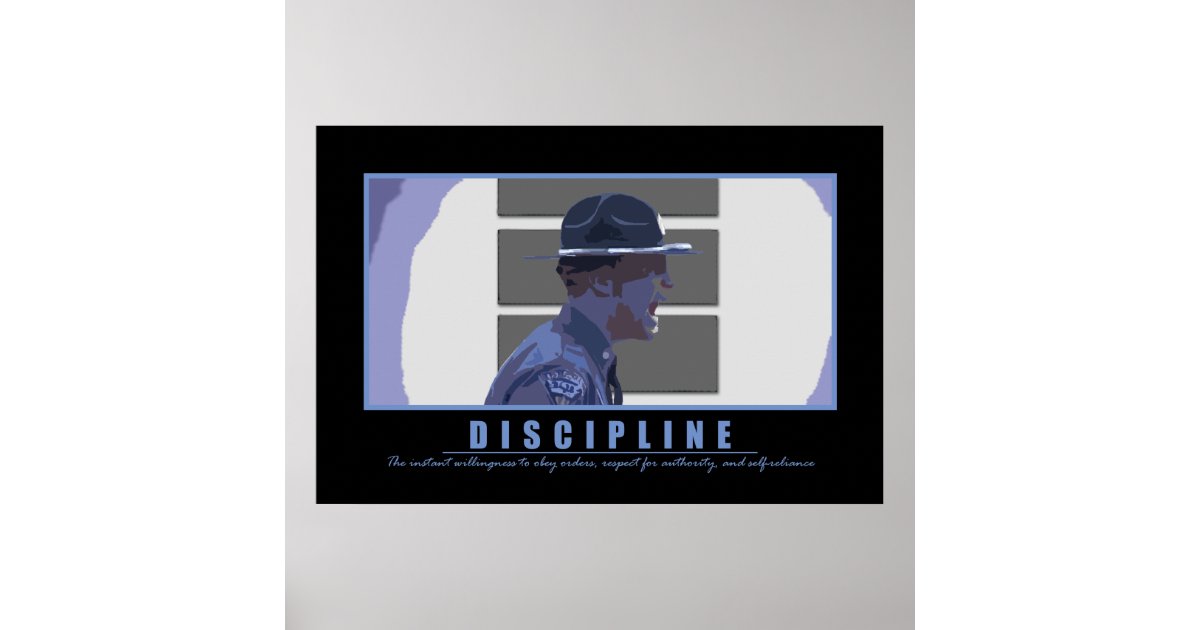 Discipline Poster | Zazzle