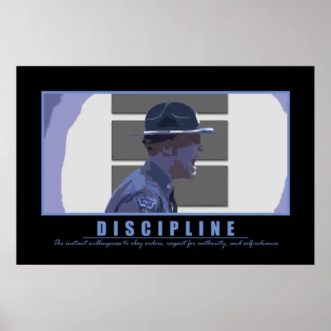 Discipline Poster | Zazzle