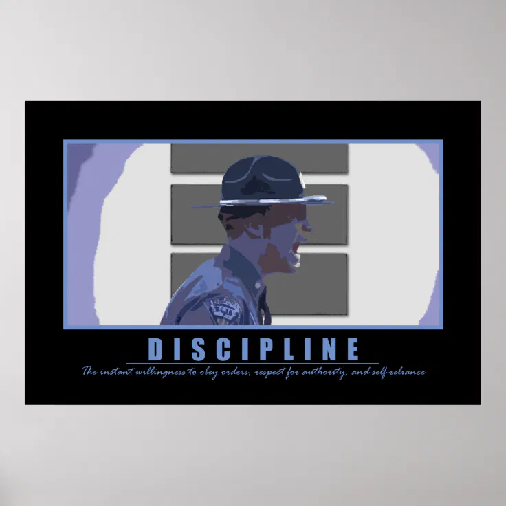 Discipline Poster | Zazzle
