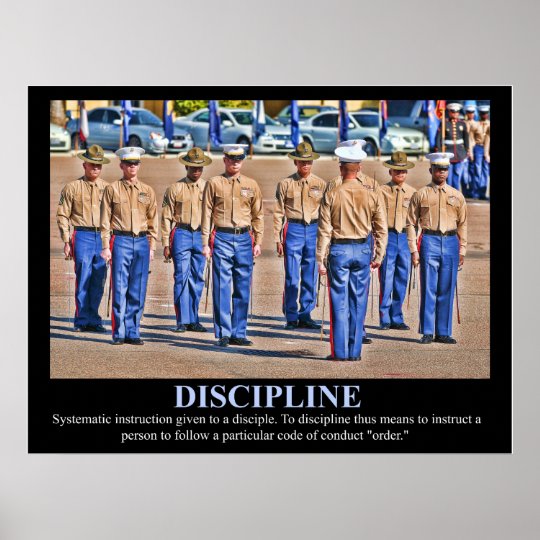 DISCIPLINE Poster | Zazzle.com