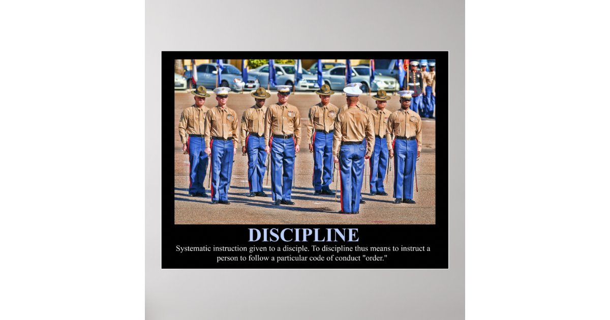 DISCIPLINE Poster | Zazzle