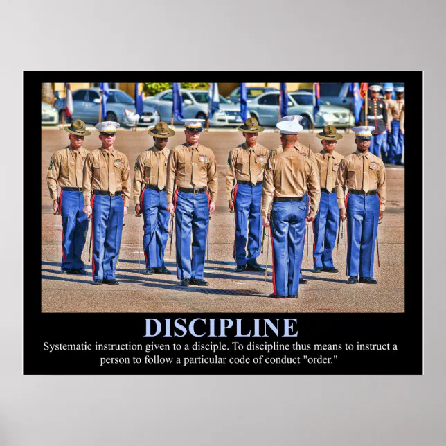 DISCIPLINE Poster | Zazzle