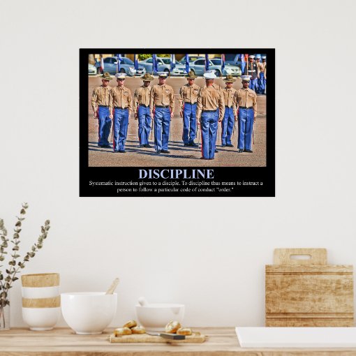 DISCIPLINE Poster | Zazzle