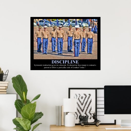 DISCIPLINE Poster | Zazzle