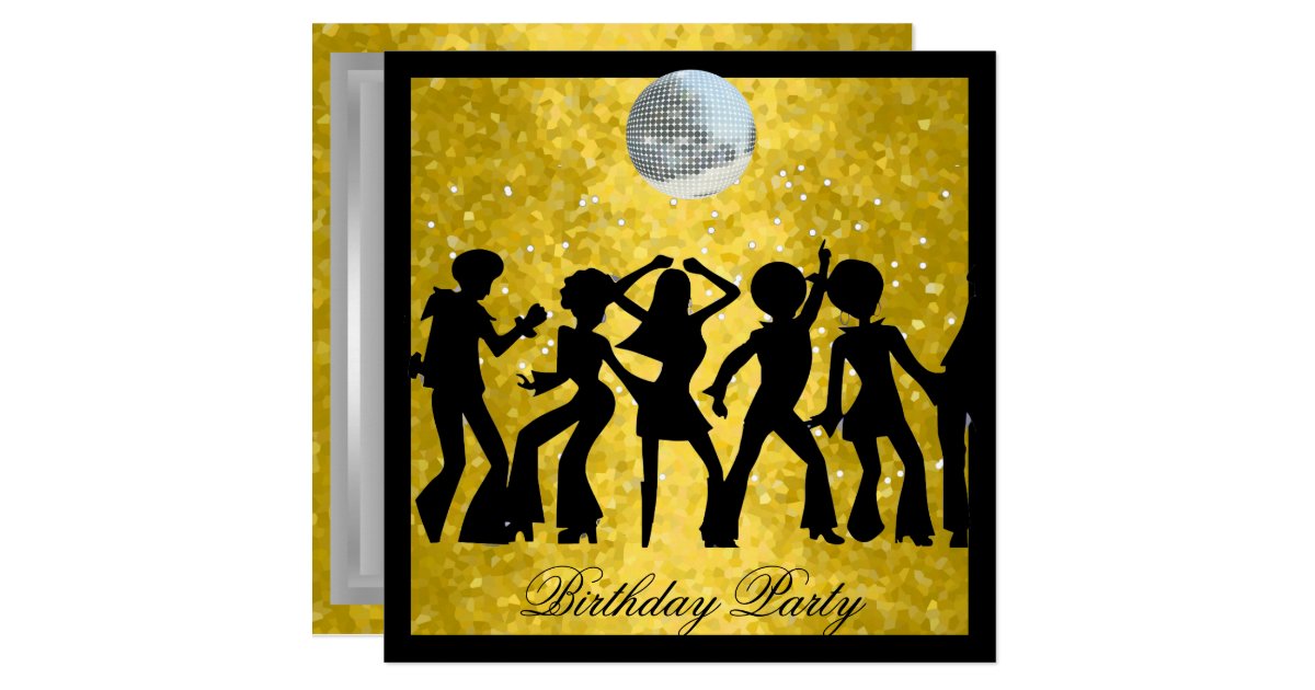Disco 70 s Birthday Party Retro Invitation Zazzle Disco 70 s Birthday Party Retro Invitation Zazzle