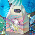 Disco Ball Baby Shower Groovy Pastel Rainbow Favor Boxes | Zazzle