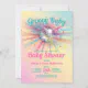 Disco Ball Baby Shower Groovy Pastel Rainbow Invitation | Zazzle