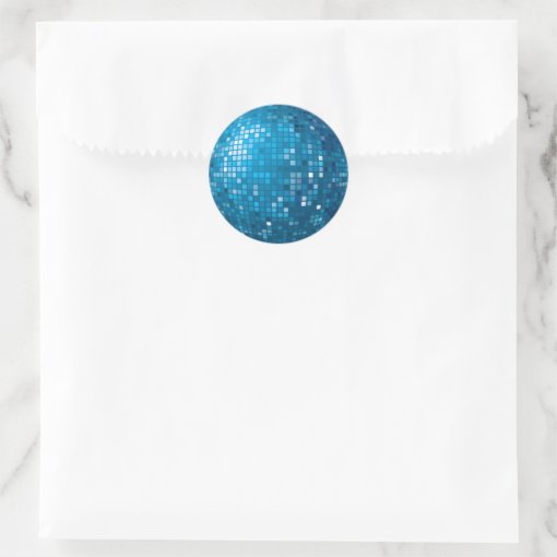 Disco Ball Blue Sticker | Zazzle