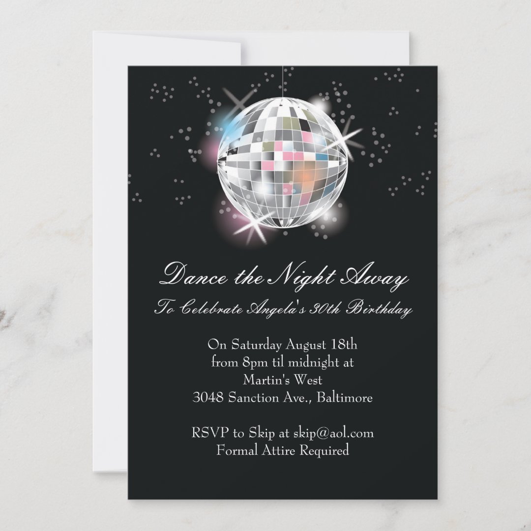 Disco Ball Invitations | Zazzle