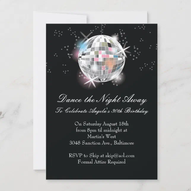Disco Ball Invitations | Zazzle