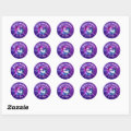 Disco Ball Retro Birthday Classic Round Sticker | Zazzle