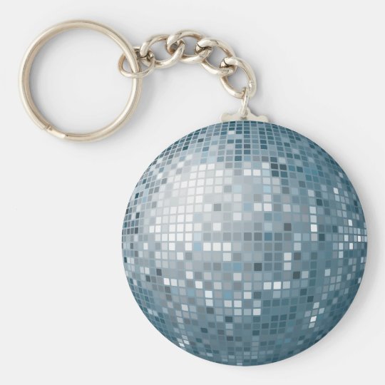Disco Ball Silver Keychain | Zazzle.com