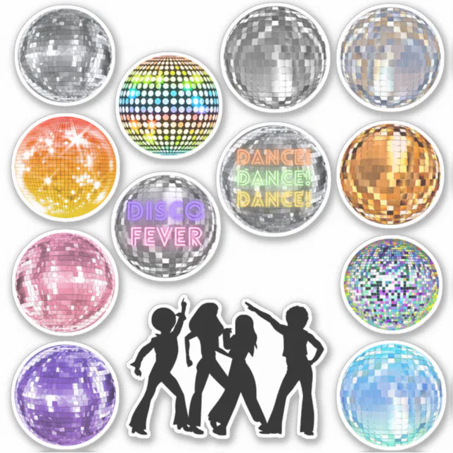 Disco Ball Stickers | Zazzle