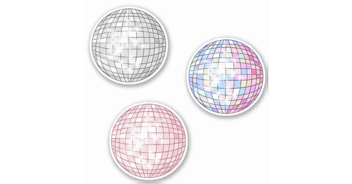 Disco Balls Sticker Set | Zazzle