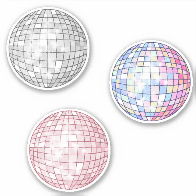 Disco Balls Sticker Set | Zazzle