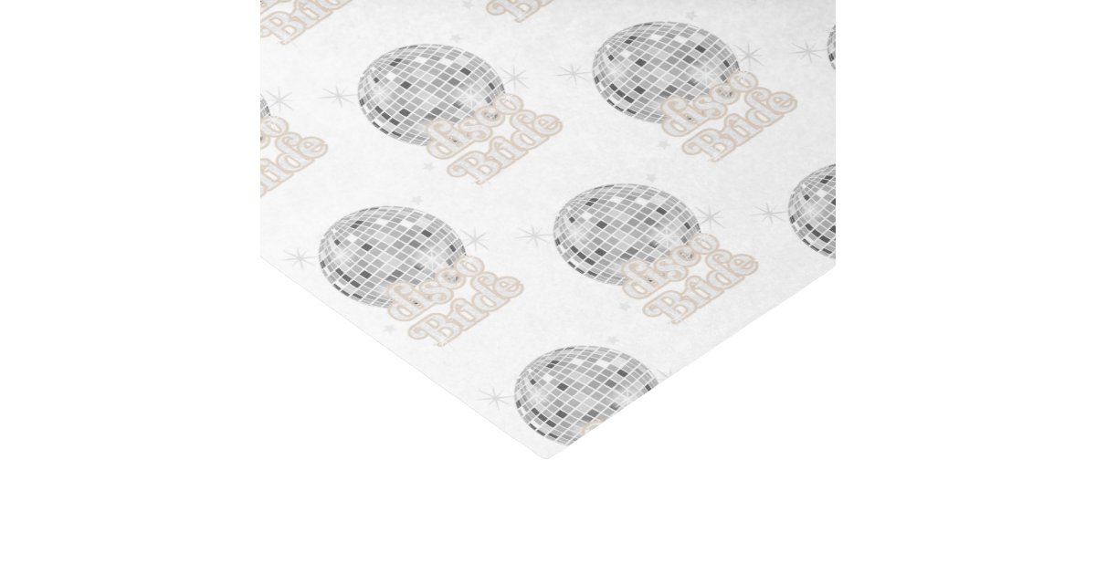 Disco Bride Retro Disco Ball Bridal Shower Tissue Paper | Zazzle