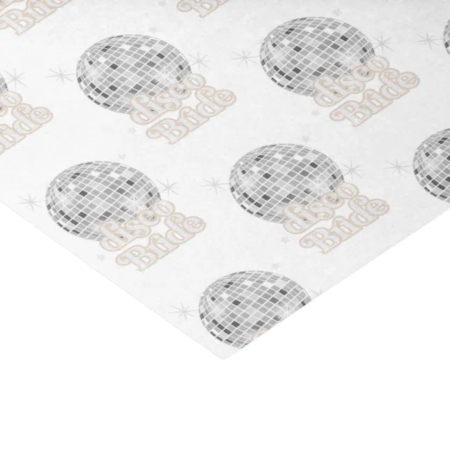 Disco Bride Retro Disco Ball Bridal Shower Tissue Paper | Zazzle
