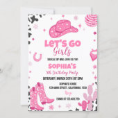 Disco Cowgirl Rodeo Western Birthday Invitation | Zazzle