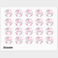 Disco Cowgirl Western Birthday Sticker Labels | Zazzle