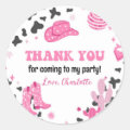 Disco Cowgirl Western Birthday Sticker Labels | Zazzle