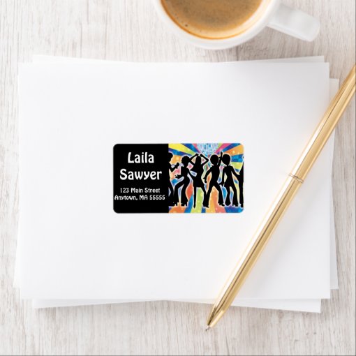 Disco Dance Address Labels | Zazzle