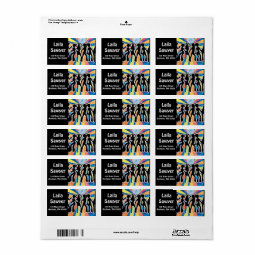 Disco Dance Address Labels | Zazzle