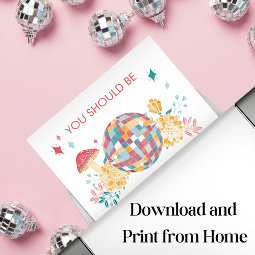 Disco Dancing Birthday Welcome Party Sign | Zazzle