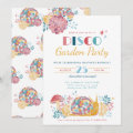 Disco Garden Party Birthday Invitation | Zazzle