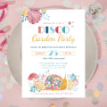 Disco Garden Party Birthday Invitation | Zazzle