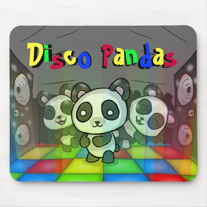 Disco Pandas Mousepad | Zazzle.com