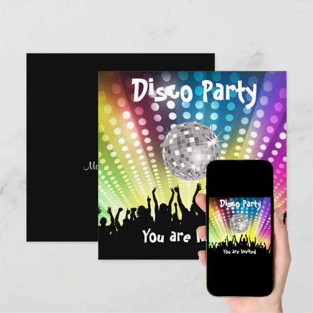 Disco Party invitation Any Celebration | Zazzle