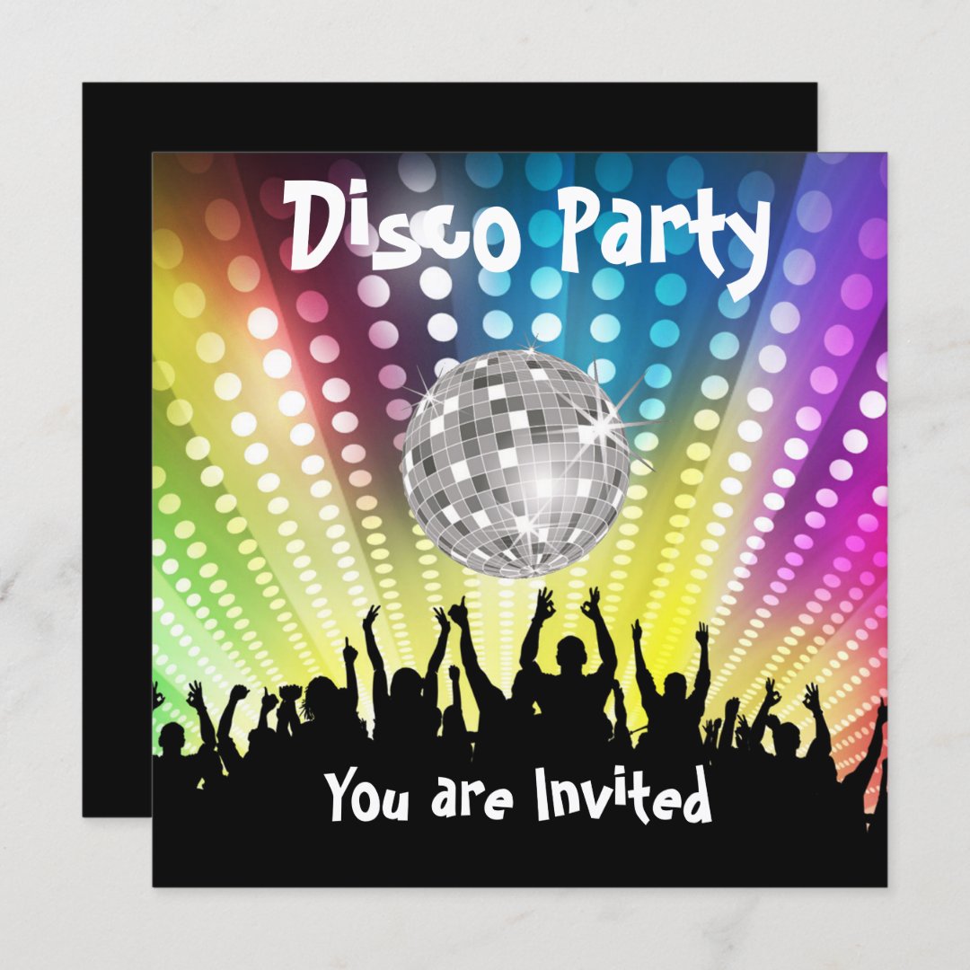Disco Party invitation Any Celebration | Zazzle