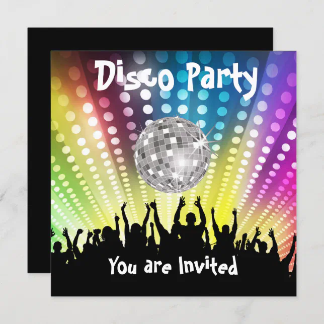 Disco Party invitation Any Celebration | Zazzle