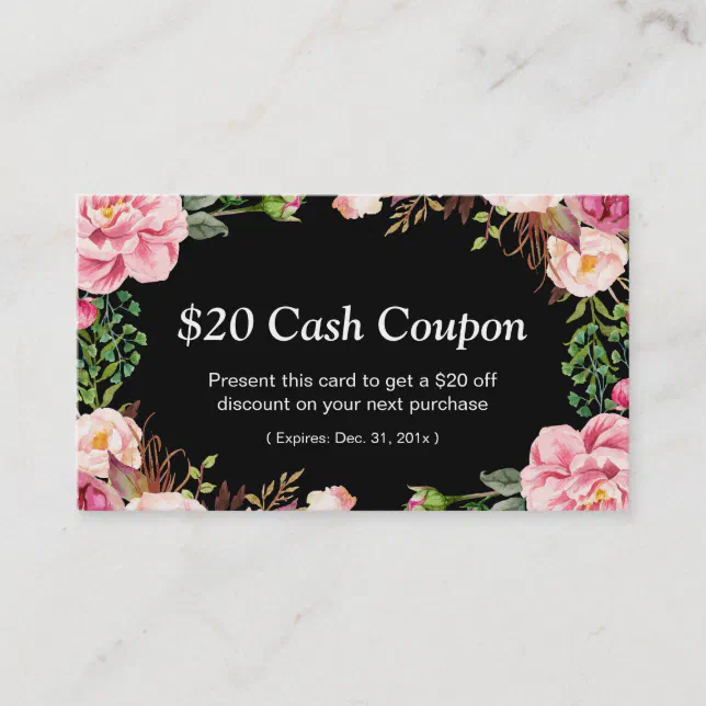 Discount Coupon Card For Hair Style Beauty Salon | Zazzle