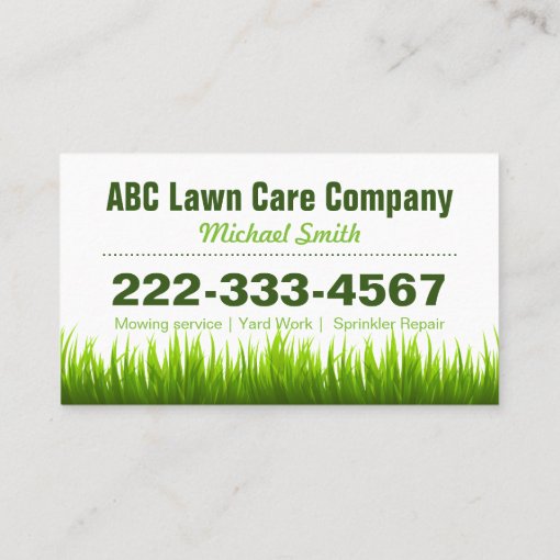 Discount Coupon Lawn Care Landscaping Gift Card | Zazzle
