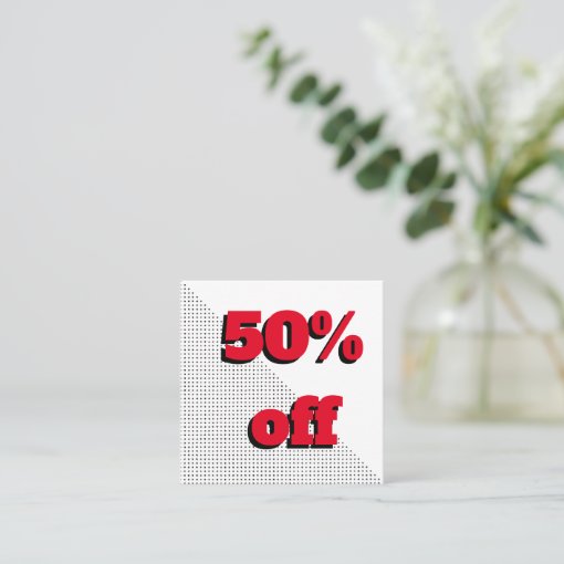 Discount voucher, pack in or loyalty card | Zazzle