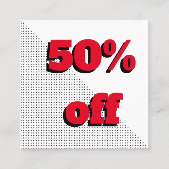 Discount voucher, pack in or loyalty card | Zazzle.com