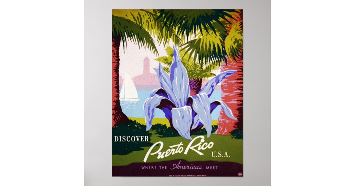 Discover Puerto Rico Poster | Zazzle