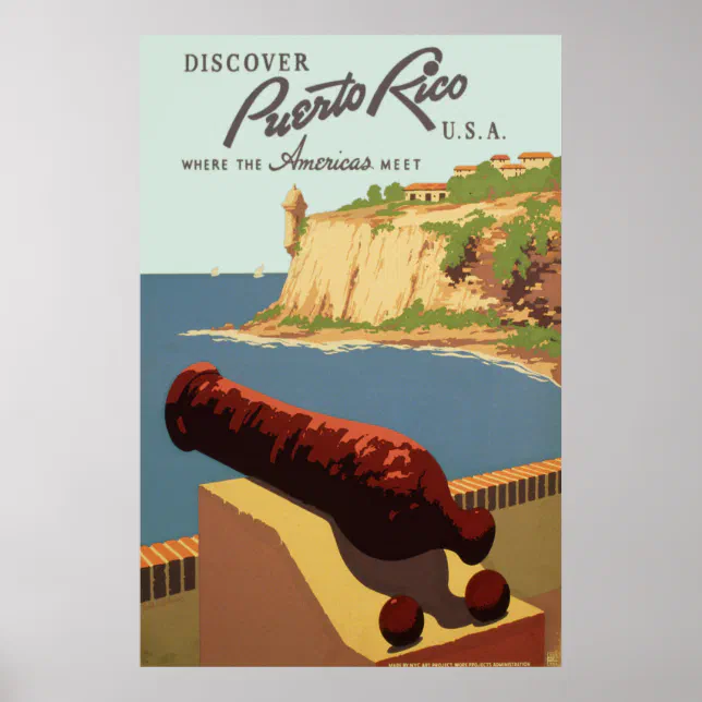 Discover Puerto Rico Poster | Zazzle