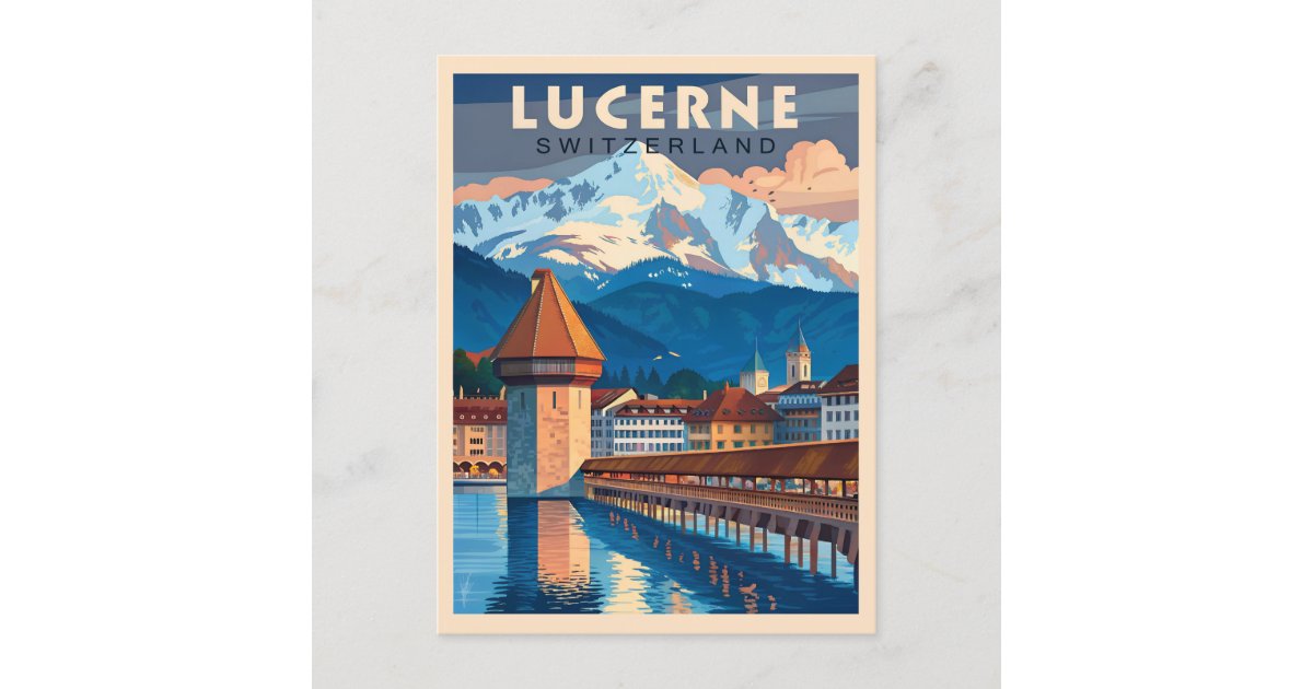 Discover the Charm of Lucerne Postcard | Zazzle