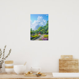 Discover the Hidden Japanese Shrine Poster | Zazzle