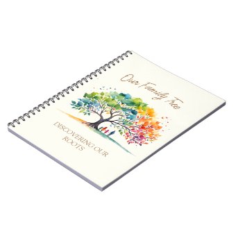 Discovering Our Roots Family Tree Design Notebook | Zazzle