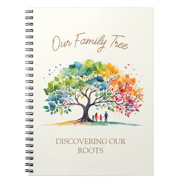 Discovering Our Roots Family Tree Design Notebook | Zazzle Discovering Our Roots Family Tree Design Notebook | Zazzle