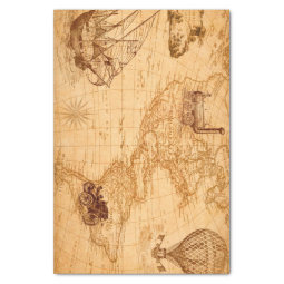 discovery map tissue paper | Zazzle