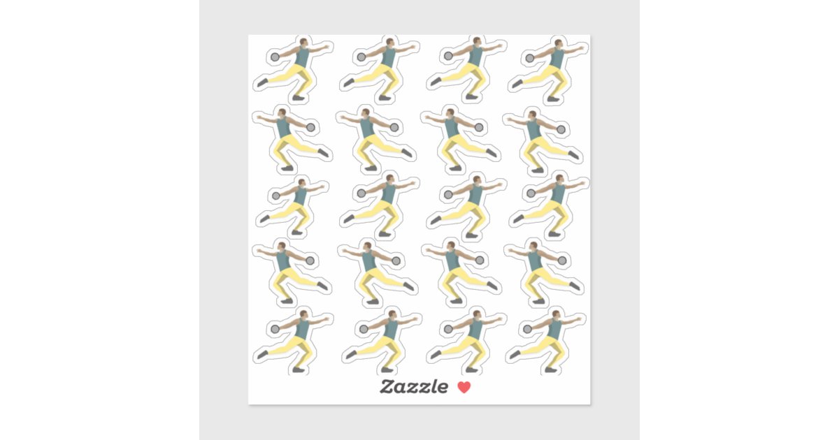 Discus Throwing Sticker | Zazzle