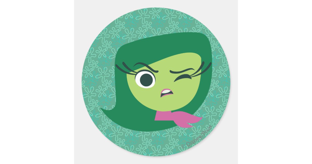 Disgust Classic Round Sticker | Zazzle